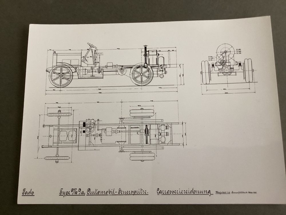3 Photos v. Konstruktionszeichnungen, Automobil Feuerspritze (Gebraucht) in Rheineck für CHF 8 ...