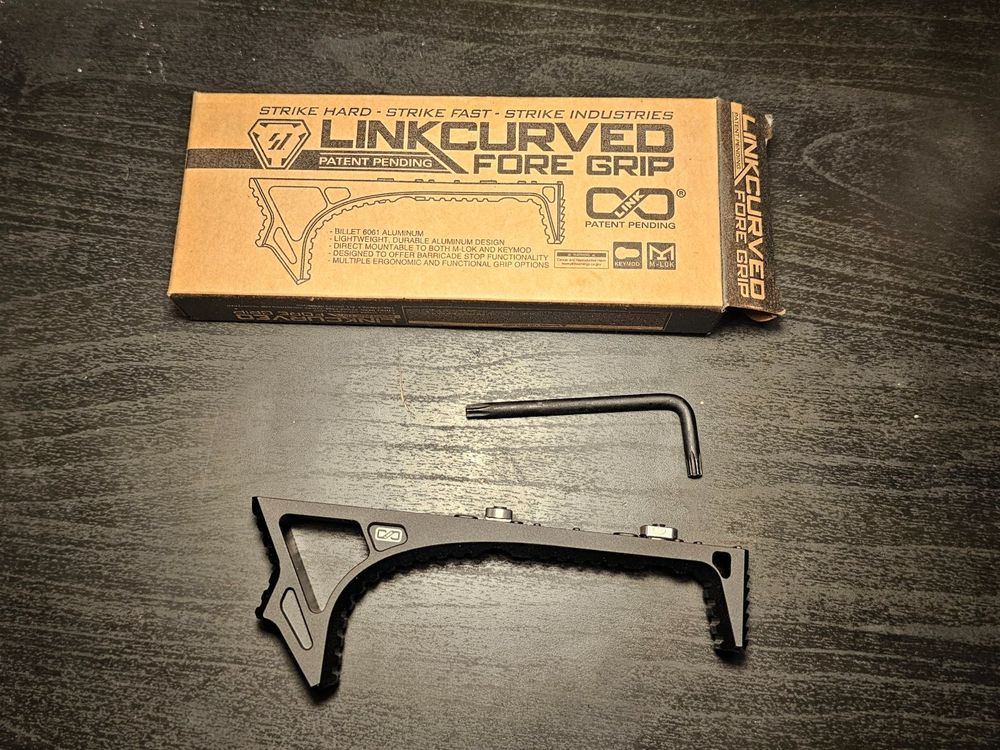 LINK Curved Frontgriff (M-LOK & KeyMod) Hand Stop - Black | Kaufen auf ...