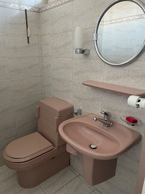 Ganzes Gäste-WC abzugeben, Closomat und Lavabo in rosa. | Kaufen auf ...