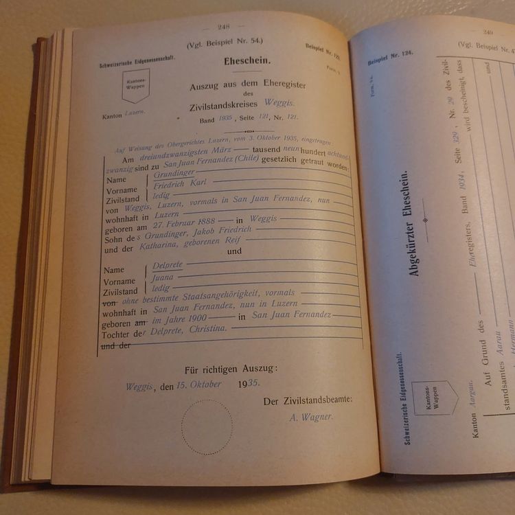 Zivilstand. Vorschriften für den Zivilstandsdienst (Gebraucht) in ...