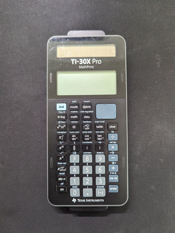 Taschenrechner Texas Instrument TI-30X Pro | Kaufen auf Ricardo