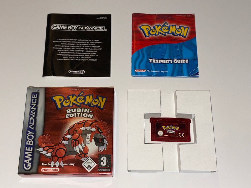 GBA Spiel - Pokémon Rubin-Edition/Pokemon Rubin (OVP) - TOP (Gebraucht ...