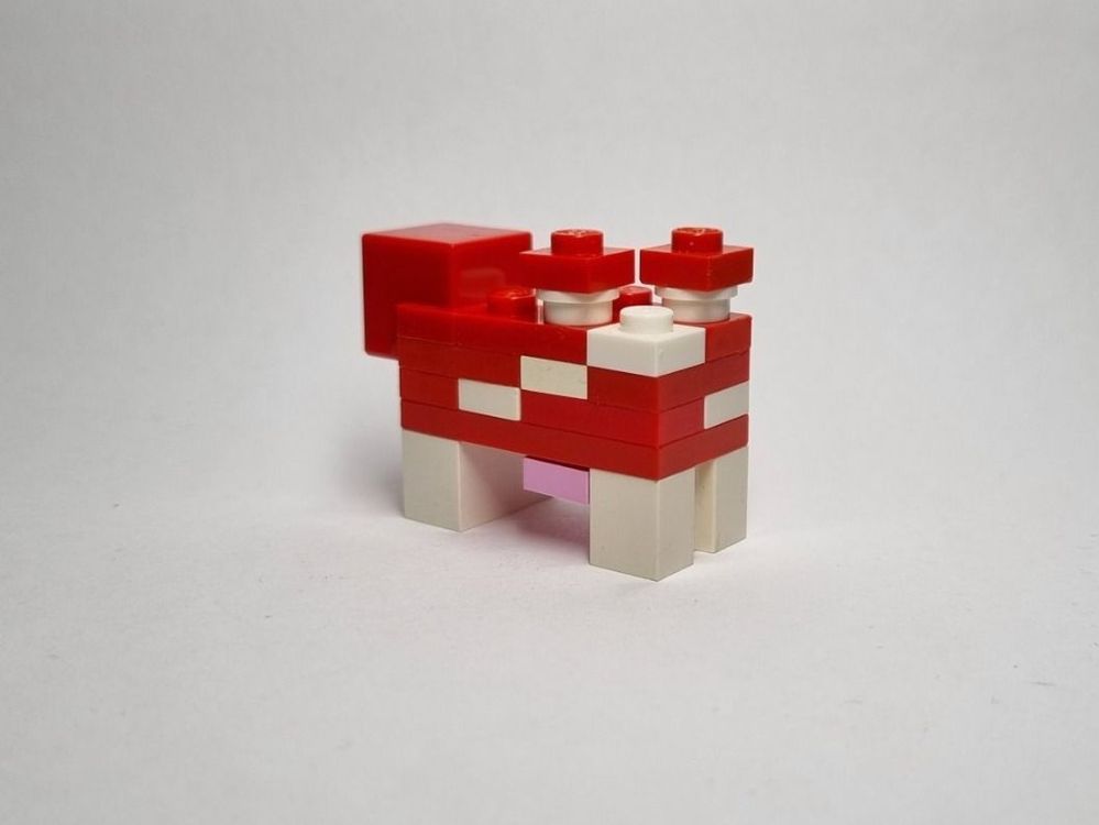 LEGO Minecraft minecow02a Red Minecraft Cow, Mooshroom (Gebraucht) in ...