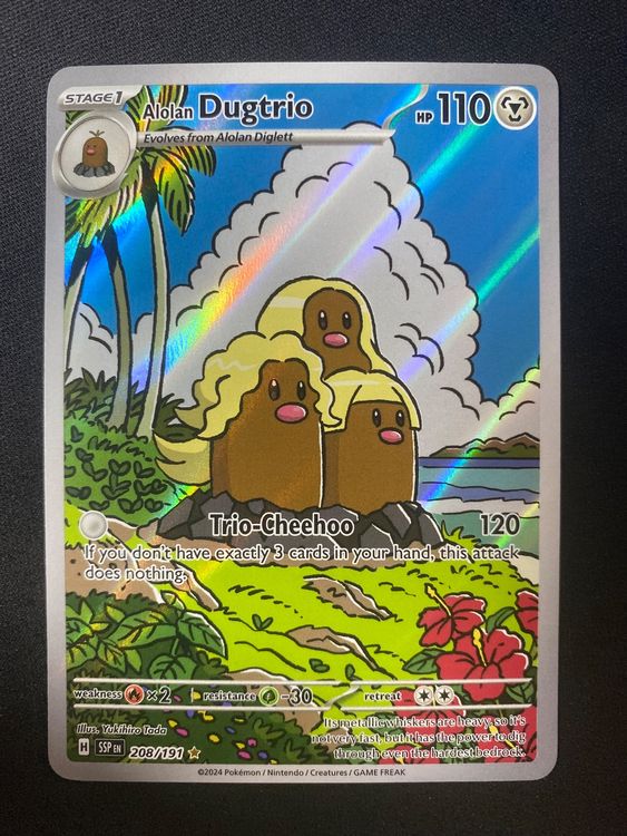 Alolan Dugtrio 208 - Alola-Digdri - Surging Sparks - EN (Neu (gemäss ...