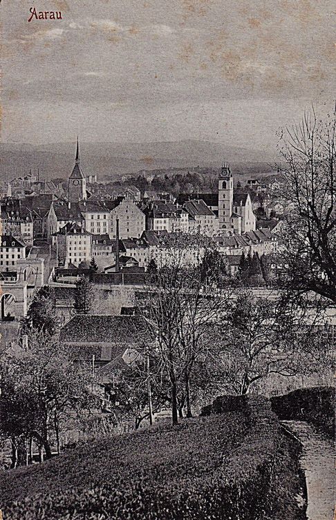 Aarau - Ansicht Stadtteil 1906 | Kaufen auf Ricardo