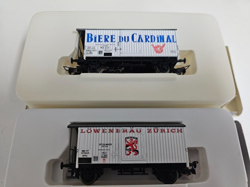Liliput 2 wagons a bières dès1.-fr (Gebraucht) in bassecourt für CHF 10 ...