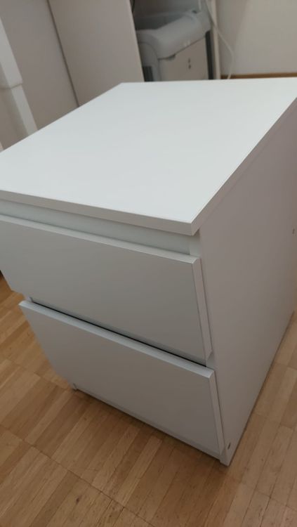 IKEA KULLEN Nachttischli mit 2 Schubladen, weiss, 35x49 cm (Gebraucht) in Münchenbuchsee für CHF ...