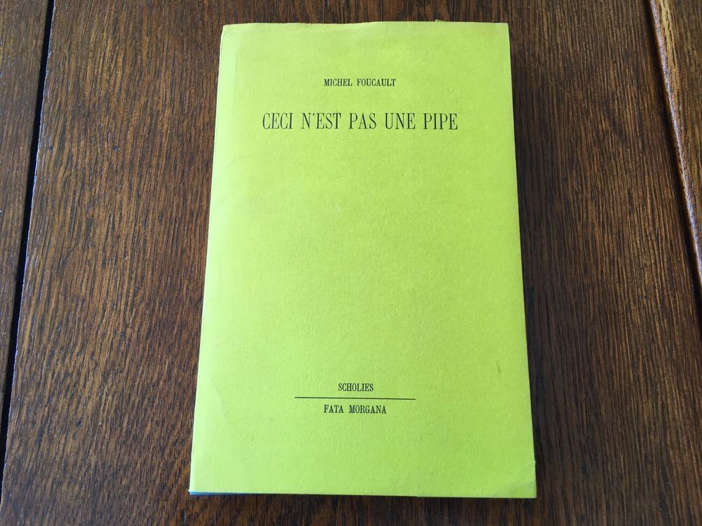 Michel Foucault: Ceci n'est pas une pipe (Gebraucht) in Basel für CHF ...