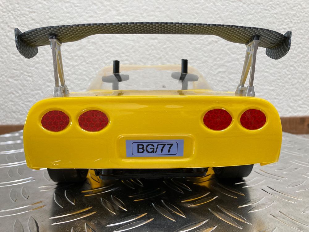 Tamiya TT-02 Chassis & Karosserie «Race Corvette Gelb» NEU! (Neu ...