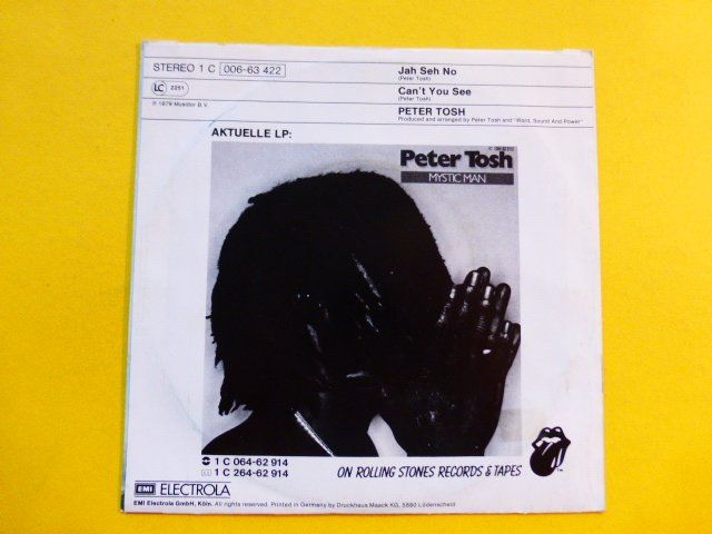 Peter Tosh – Jah Seh No (Gebraucht) in Zürich für CHF 8 – mit Lieferung ...