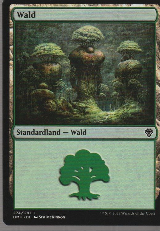 TCG Magic The Gathering MTG DMU 274 Wald (V.1) BASIC LAND (Neu (gemäss ...