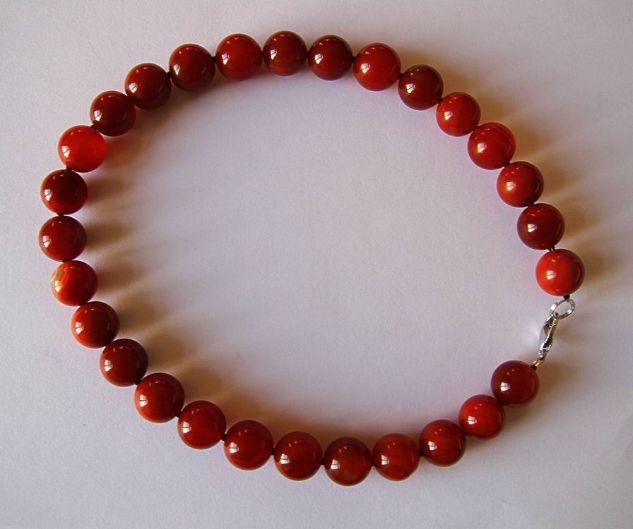 NEU: Mega Karneol Kette Collier Karneolkette Schmuck (Neu (gemäss ...