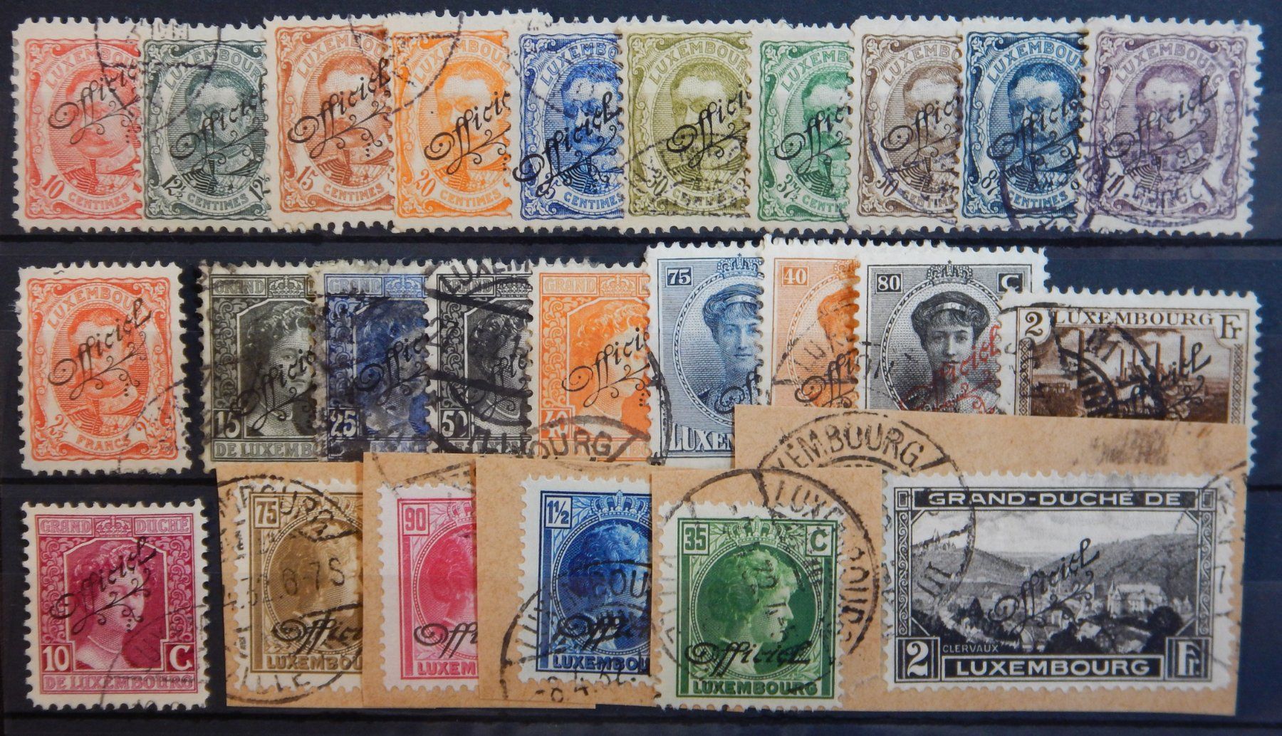 Luxemburg Dienst ex. Kat. 81-170 gest. 1908/30 Kat. 110 Euro (Gebraucht ...