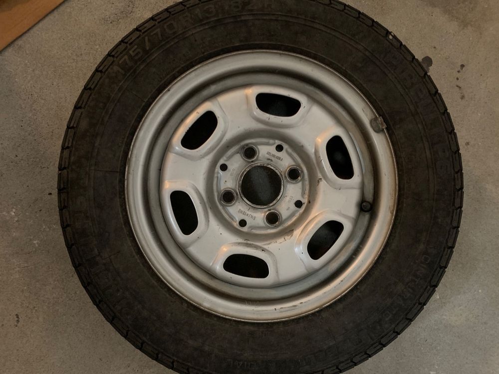 VW Stahlfelge 5 1/2 J 13 H2 ET38 mit Reifen | Kaufen auf Ricardo