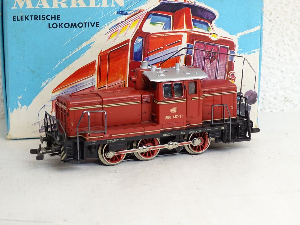 Märklin 3065 Rangierlok BR260 417-1 DB, Telex, H0,WS/AC,OVP (Gebraucht ...