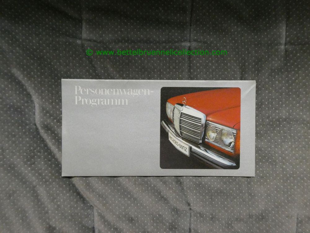 Mercedes-Benz Modellprogramm 1976/09 Prospekt deutsch (Gebraucht) in ...