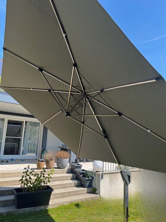 Betonplatten Fur Sonnenschirm