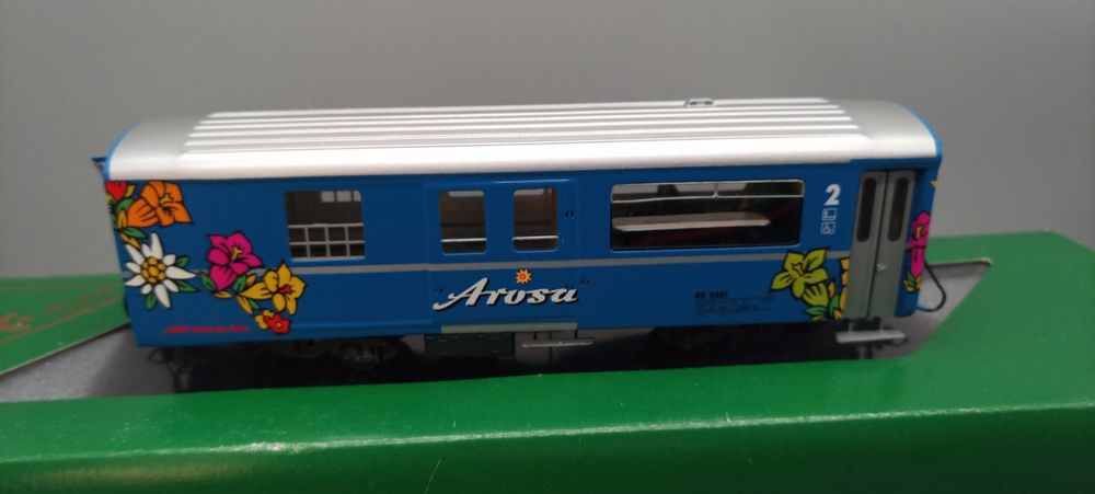 Wabu RhB Barwagen 2401 Chur Arosa Express Blau H0m (Neu (gemäss ...