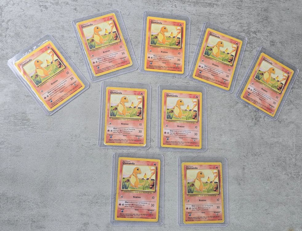 🇩🇪 Pokemon Vintage 》Glumanda 》9 Karten (Gebraucht) in Niederbipp für ...