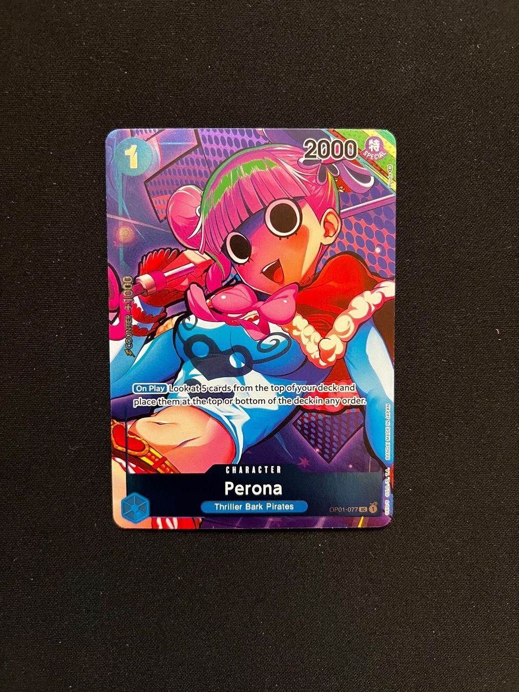 One Piece Perona OP01-077 alternate Art AA - EN (Gebraucht) in Lausen ...