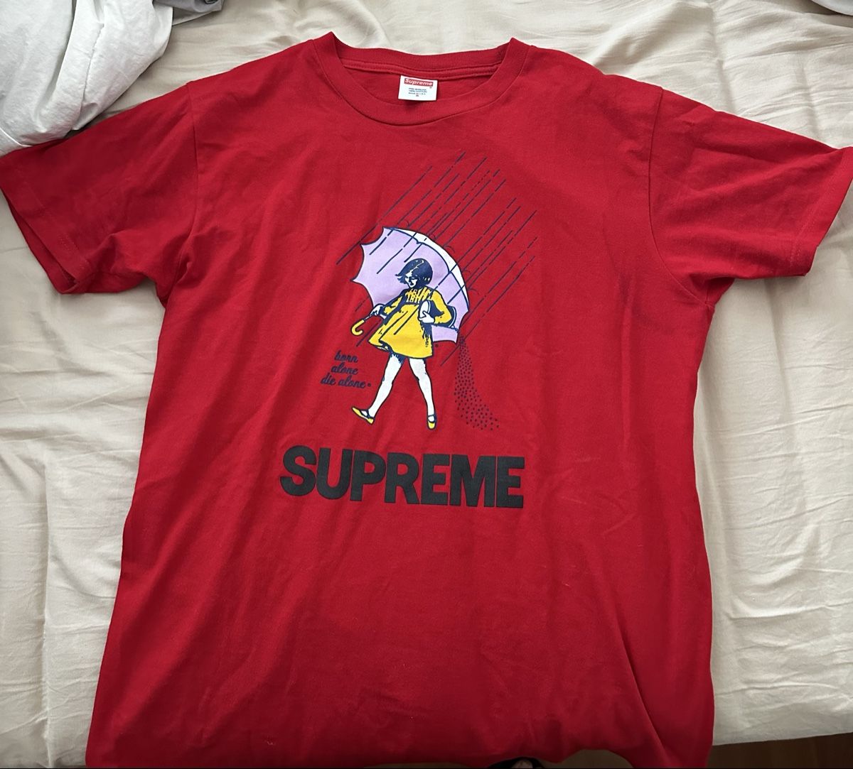 Vintage Supreme Morton Salt Born Alone Die Alone Art 2010 (Gebraucht ...