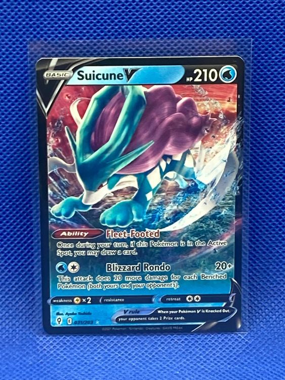 Pokemon EVOLVING SKIES / Suicune V 031 / 203 EN | Kaufen auf Ricardo