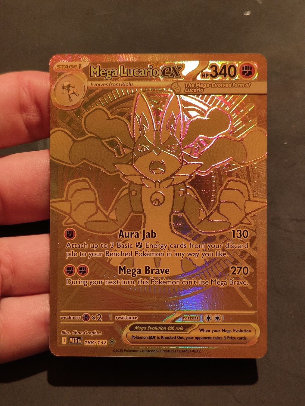 Mega Lucario EX 188/132 Mega Evolution🇬🇧 (R-free Shipping) (Neu (gemäss Beschreibung)) in Riva ...