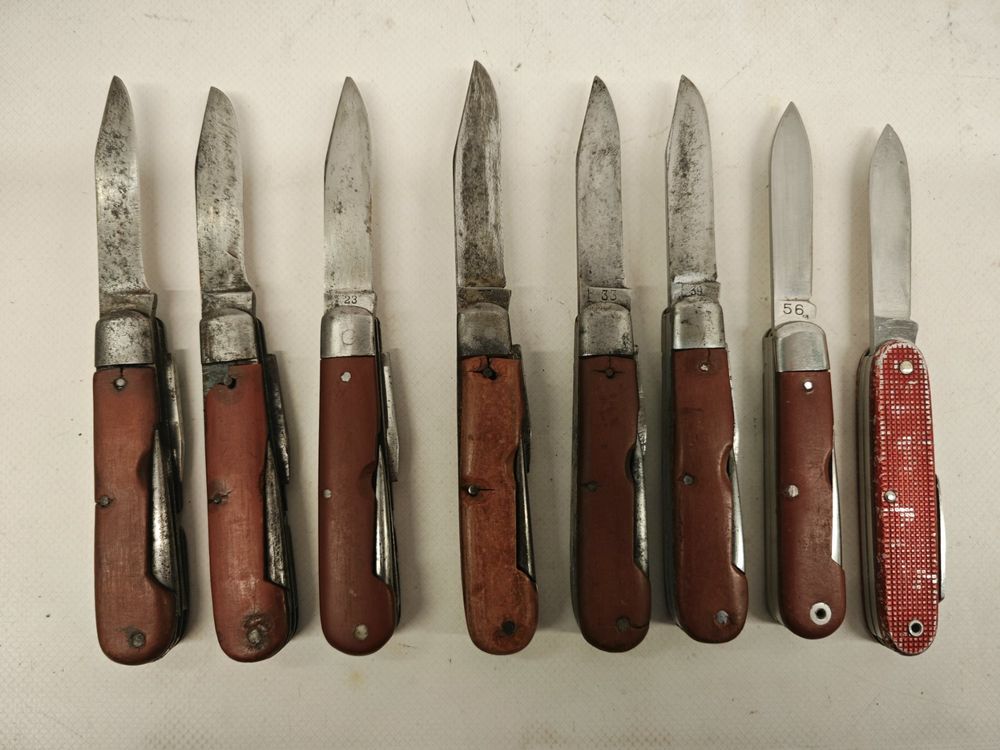 8x Schweizer Militär Messer Taschenmesser 1923 32 33 39 56 (Gebraucht ...