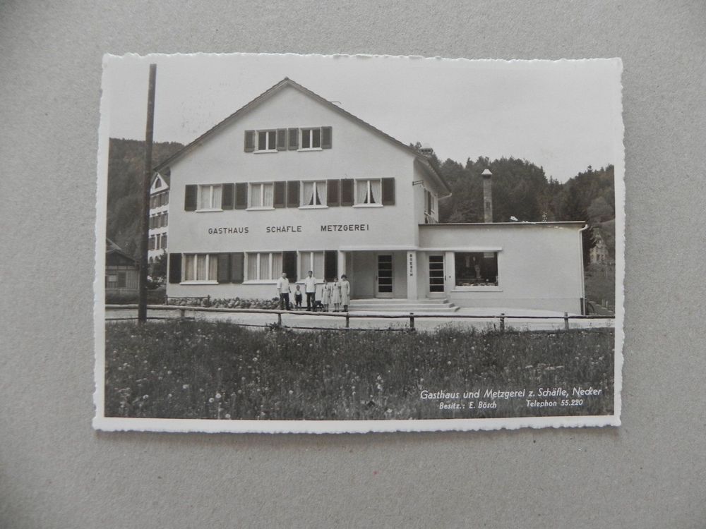 Karte Necker Toggenburg Sg Gasthaus Metzgerei Schäfl 1939 Kaufen Auf
