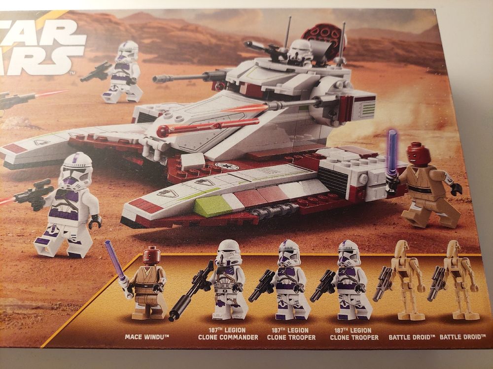 LEGO star wars Republic Fighter Tank 75342 Mace Windu Panzer (Neu und ...
