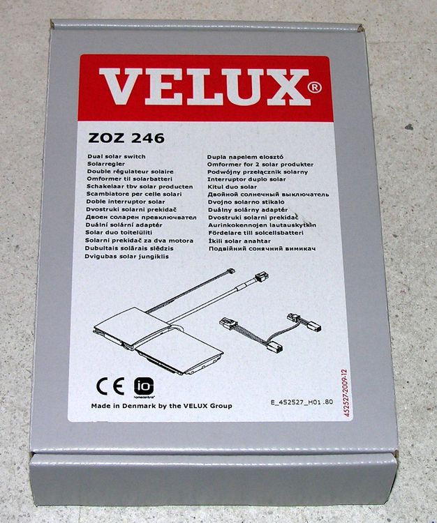 VELUX ZOZ 246 Dual Solar switch / Laderegler (Neu und originalverpackt ...