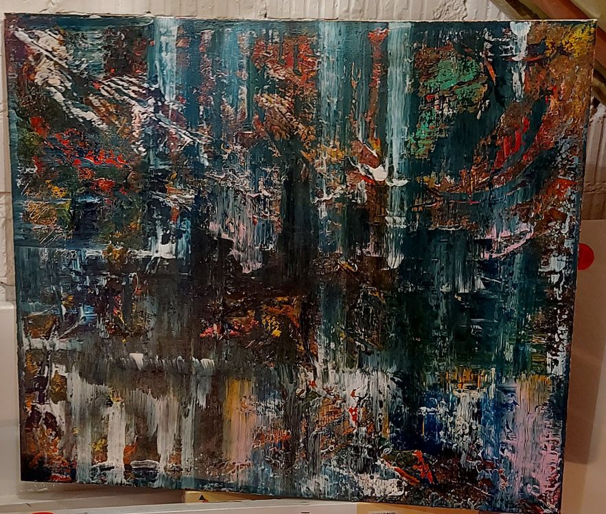 Bild "Dschungel Wald" von mir selbstgemalt 60×70 | Kaufen auf Ricardo