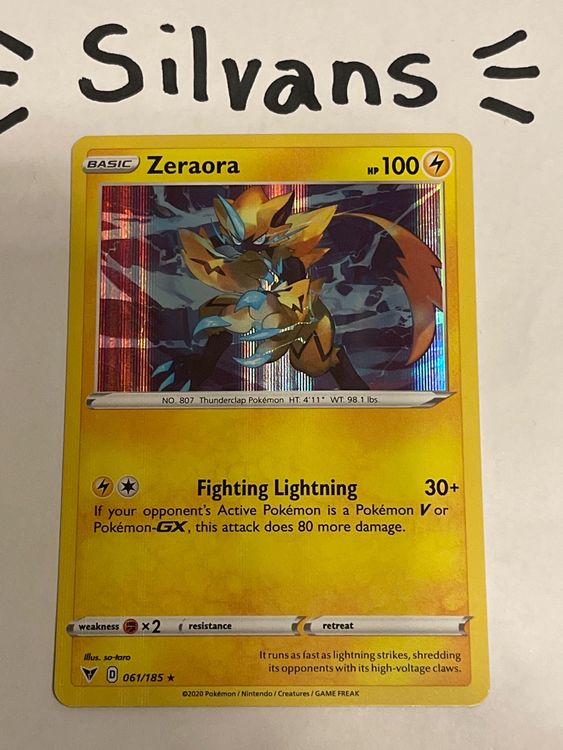 Zeraora Holo 061/185 Vivid Voltage Farbenschock Englisch | Kaufen auf Ricardo