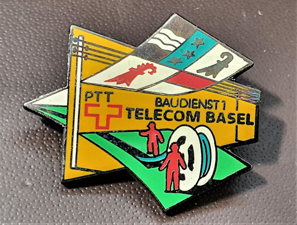 P661 - Pin PTT Post Telecom Basel Baudienst 1 Lim. 500 Stk. (Gebraucht ...
