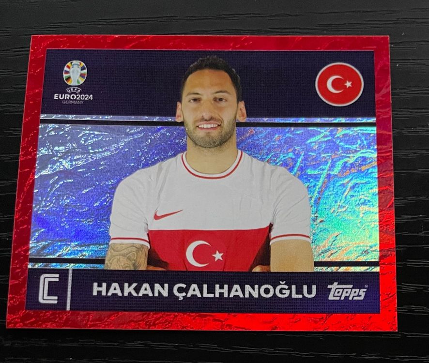 Topps Euro 2024 Sticker TUR 2 - HAKAN CALHANOGLU TÜRKEI (Gebraucht) in ...