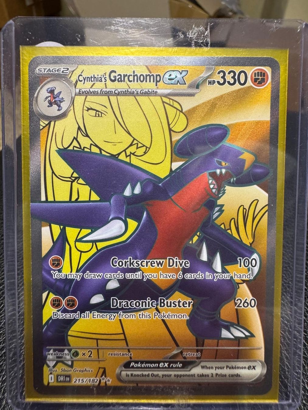 Cynthia's Garchomp ex | Ultra Rare | DRI 215/182 | EN (Gebraucht) in ...