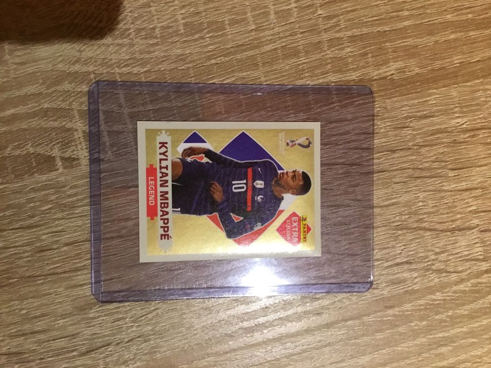 Panini 2022 Kylian Mbappé extra sticker legend gold or (Neu (gemäss ...