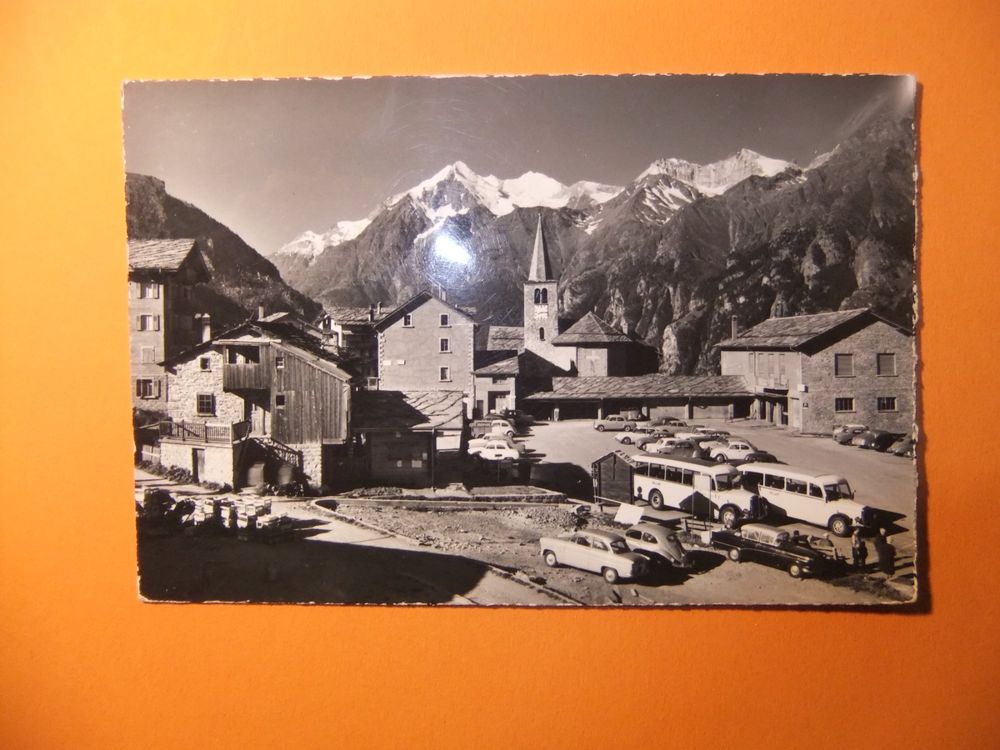 Grächen Parkplatz Postauto VW-Käfer Oldtimer 13.9.1965 (Gebraucht) in St. Niklaus VS für CHF 14 ...