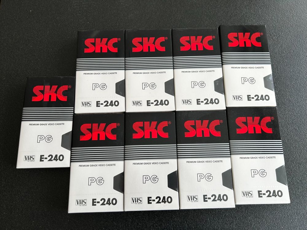 SKC VHS-Video Kassetten (9 Stück) E-240 | Kaufen auf Ricardo