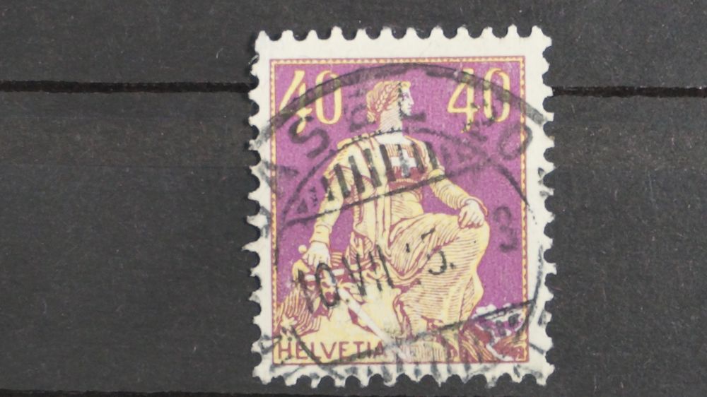 CH - Abarten - Zst. Nr. 112.1.11 - Klinge fast fehlend (Gebraucht) in ...