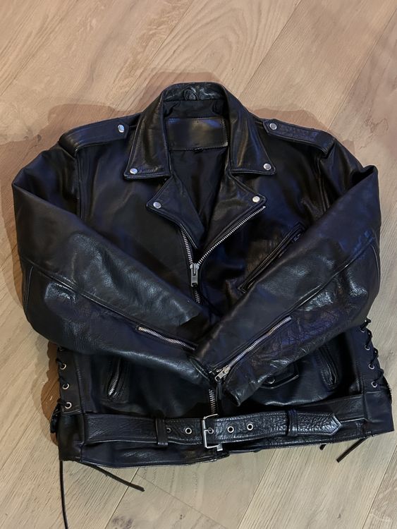 VINTAGE "PERFECTO" CUIR Noir BIKER JACKET SZ: 48 = XL (D'occasion) à St ...