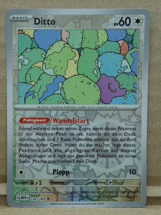 Ditto 132/165, Deutsch, Pokemon 151 (Gebraucht) in Wil SG für CHF 1 ...