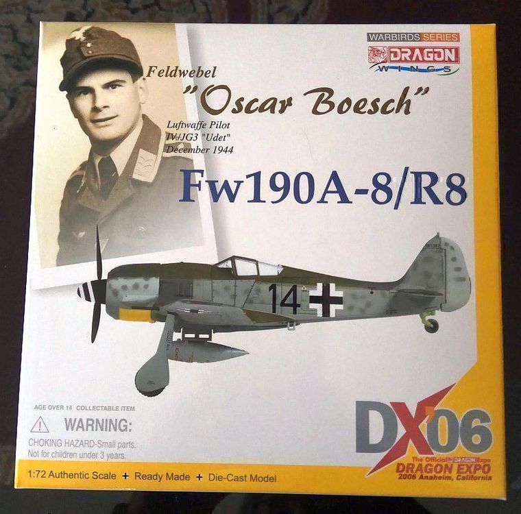 Dragon Wings Fw 190A Oscar Boesch DX'06 Flugzeug Luftwaffe (Neu und ...