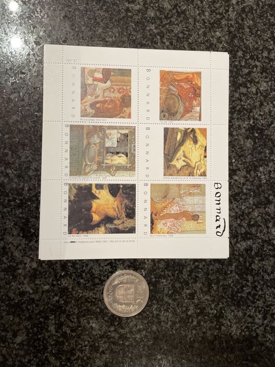 Timbre Artiste Bonnard - Collectionnez l'Art! Rare! (Neuf (Voir ...