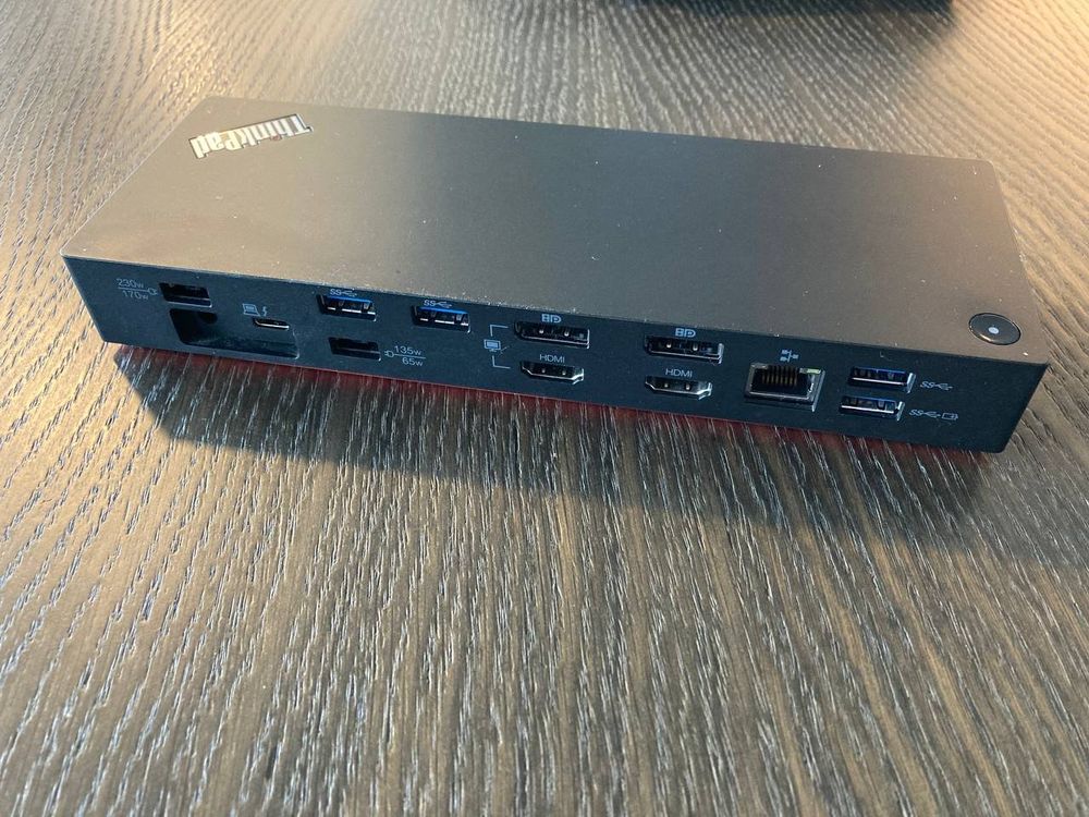 Lenovo Thinkpad Docking Thunderbolt 3 mit langem USB-C Kabel (Gebraucht ...