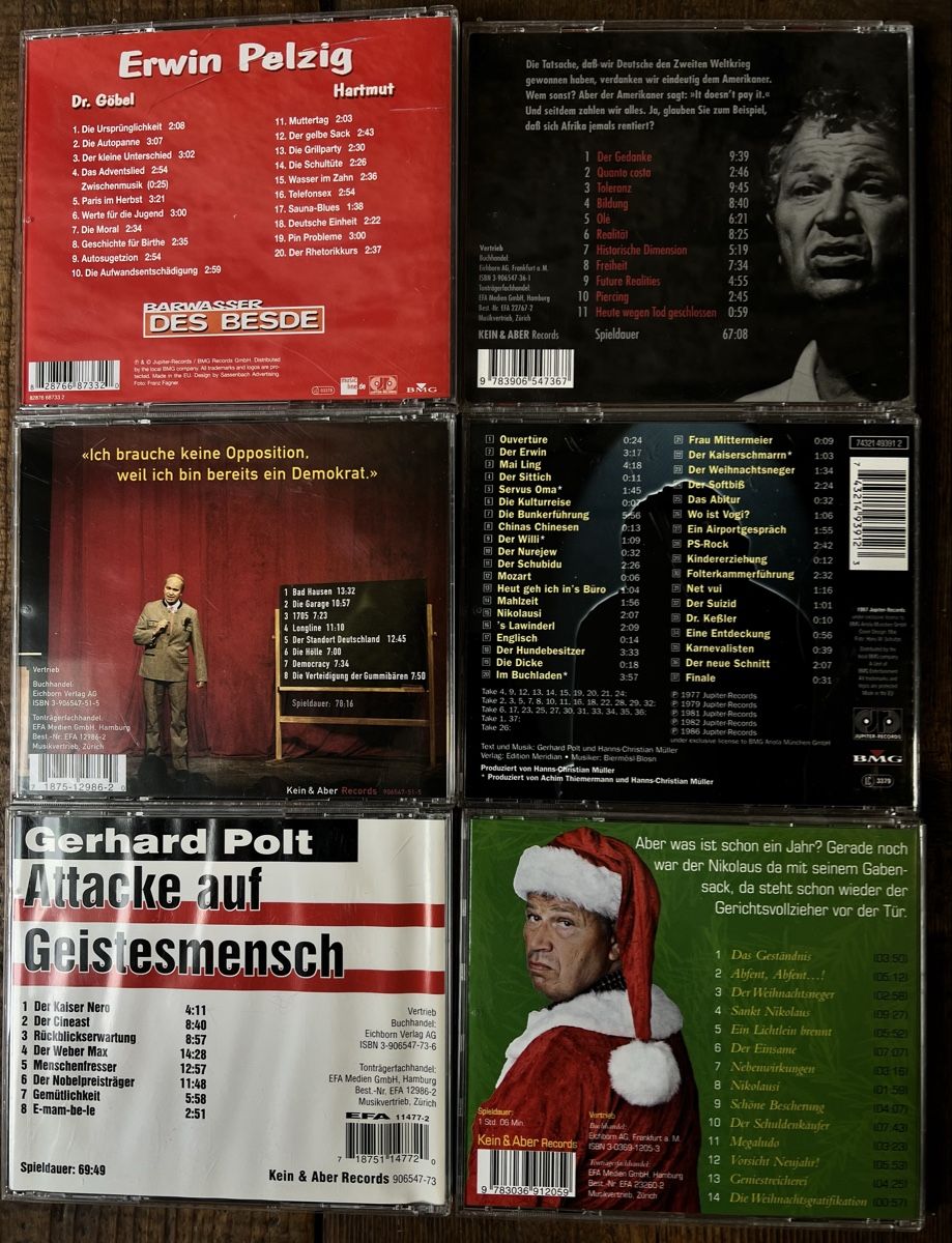 Gerhard Polt CDs, 6 Stk., Rarität, Geschenkidee! (Gebraucht) in ...