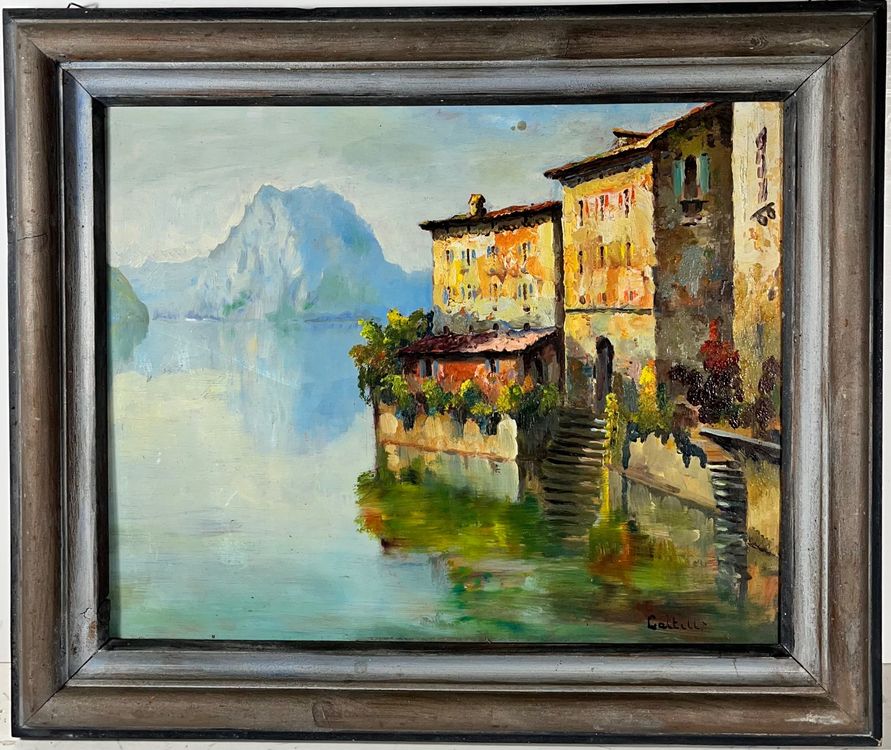 Stefano Gattelli (1962) Tessiner Landschaft Gemälde (Gebraucht) in Root ...