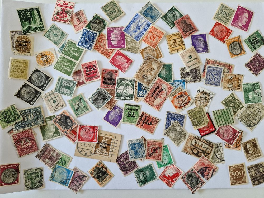 Viele Deutsches Reich Briefmarken, Adolf Hitler (Gebraucht) in St ...