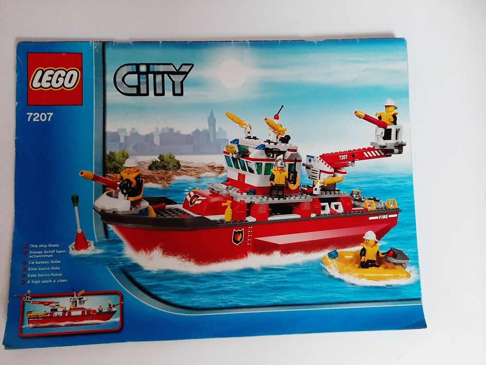 Lego City Set 7207 Feuerwehrschiff, vollständig | Kaufen auf Ricardo