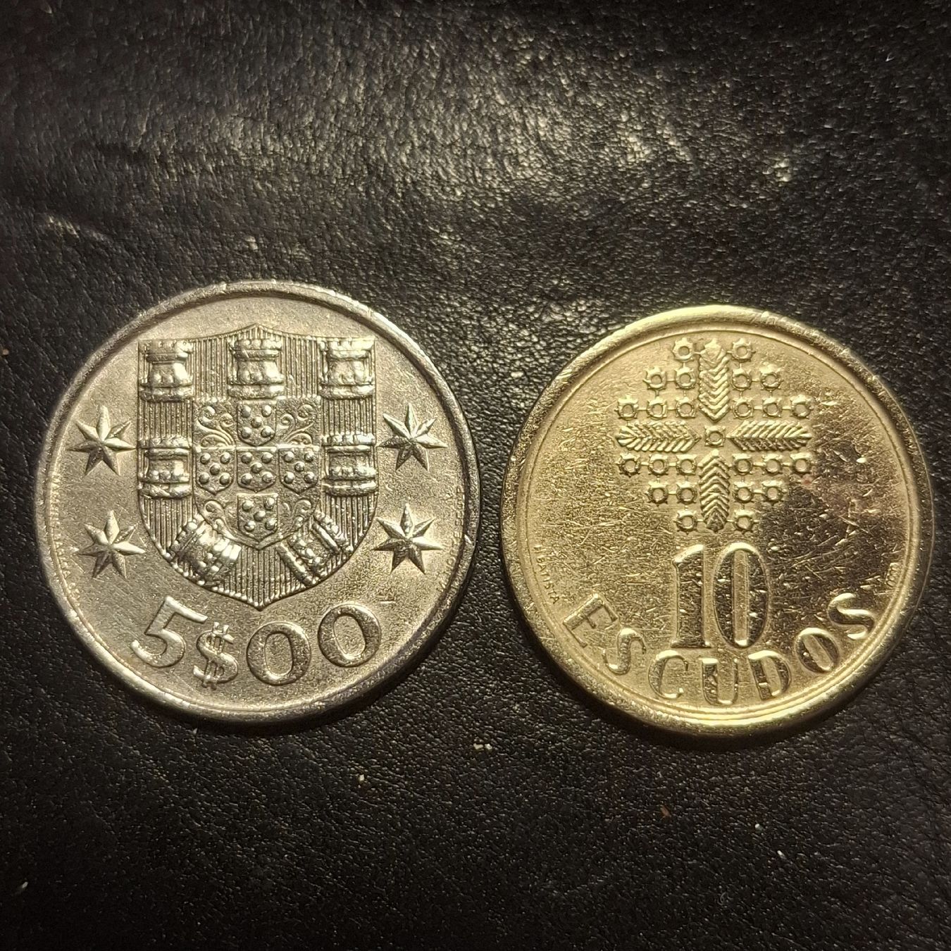 Lot de 2 pièces de monnaie Portugaises, années 1980/89 (D'occasion) à ...